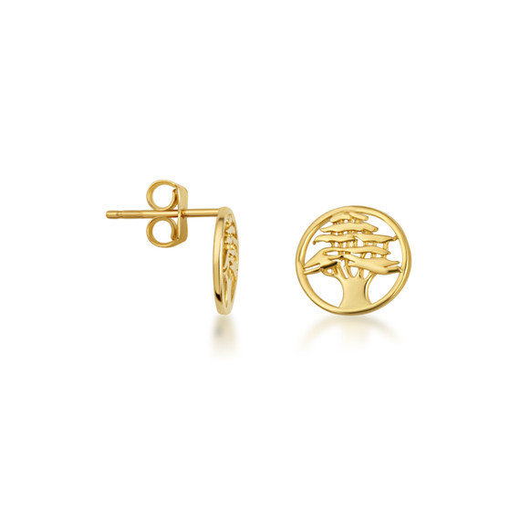 14k gold tree of life earrings store