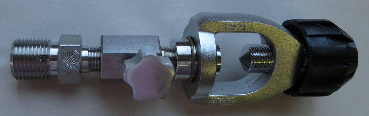 SCBA to Scuba Adapter with Bleeder - North Shore Compressor Store