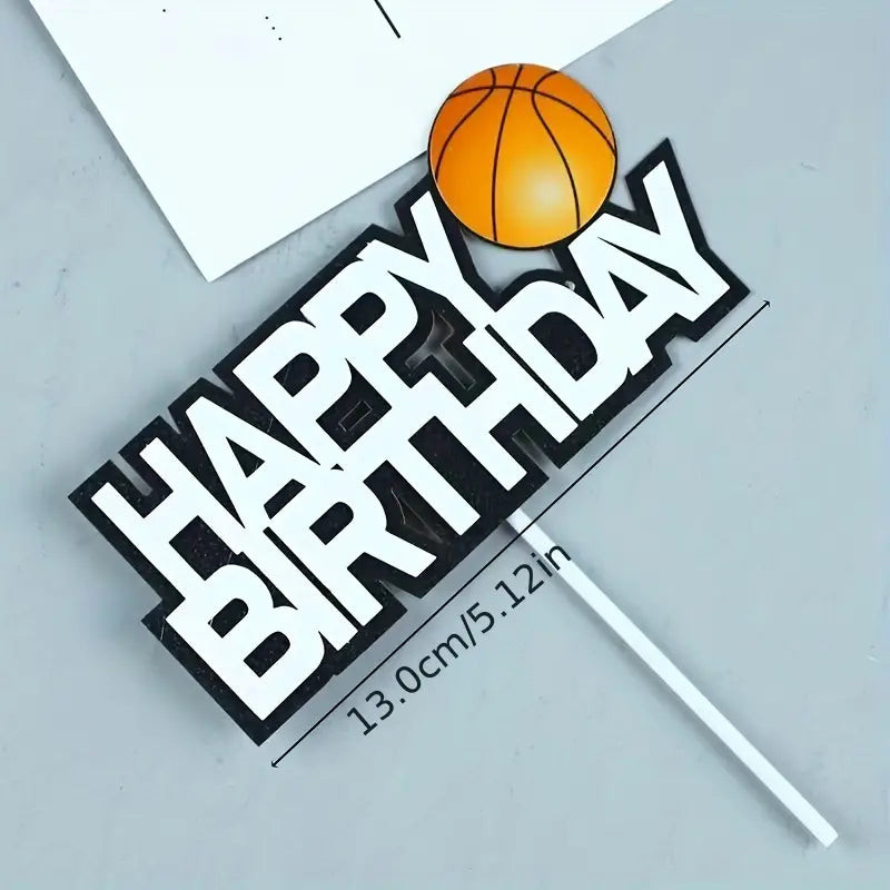 Basketball Theme Card Cake Topper - The Cake Mixer