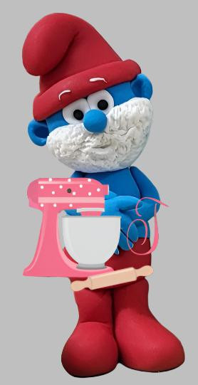 fondant smurf tutorial