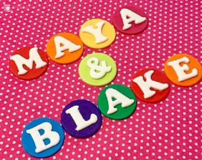 Edible Letter Cake Decorations. Choose Your Colours - The Cake Mixer