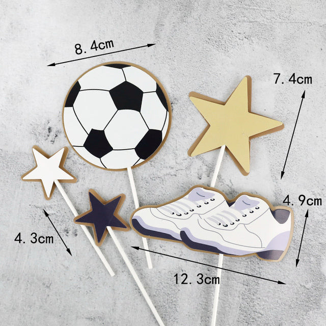 Football Card Cake Topper Set - 5 Piece - The Cake Mixer