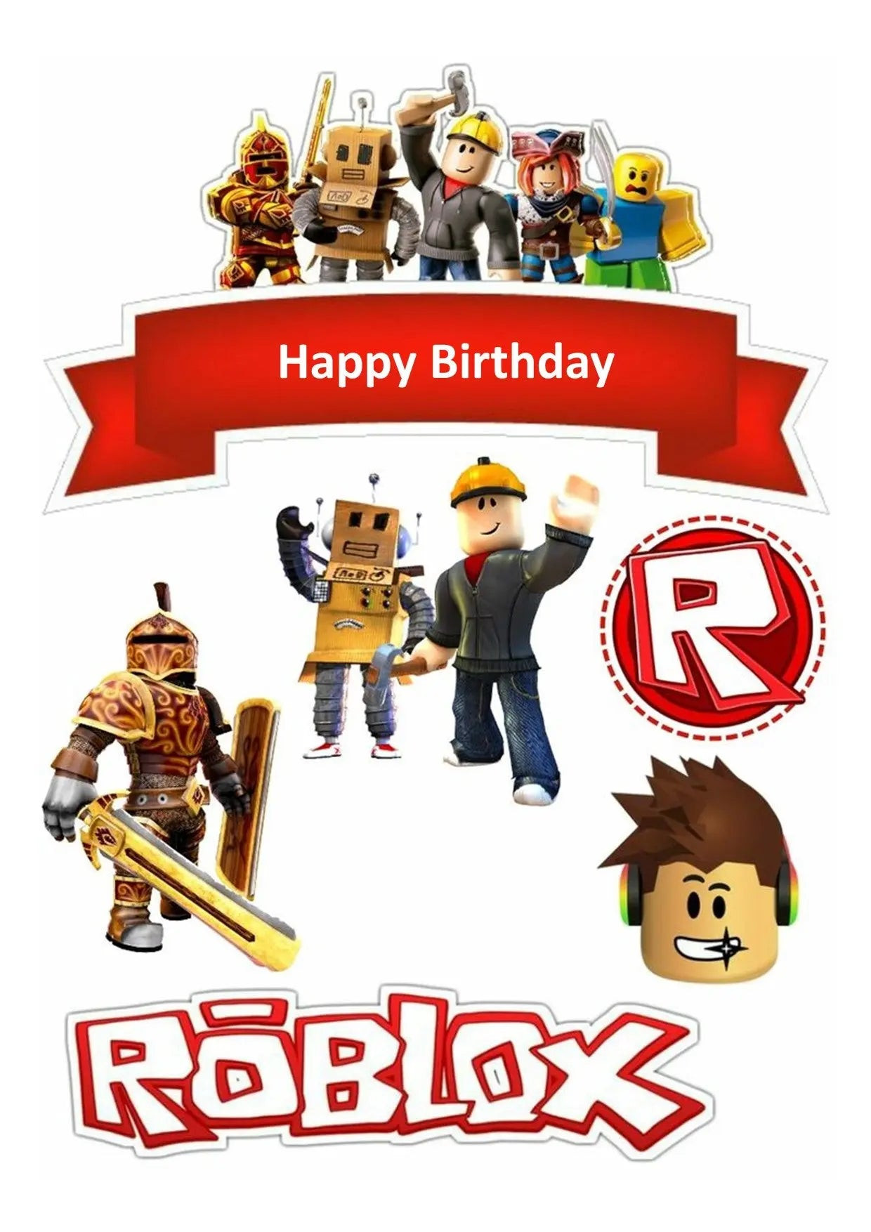 Roblox Edible Image Cake Topper - The Cake Mixer