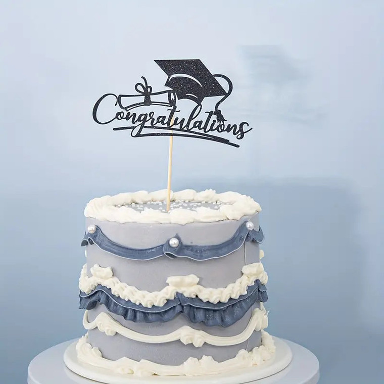 Congratulations Graduation Card Cake Topper - The Cake Mixer