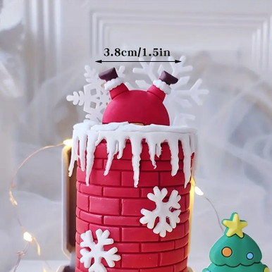 Silicone Santa Legs Cake Decoration - The Cake Mixer