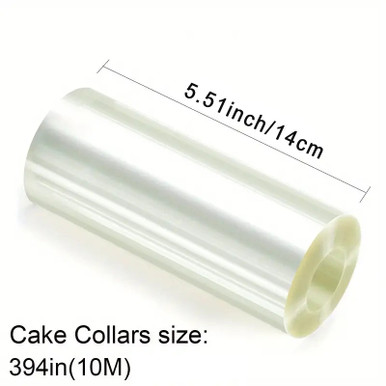 Clear Acetate Roll 5.5 inch wide x 10m length - The Cake Mixer