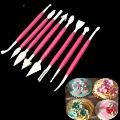 8 Piece Gumpaste Modelling Tool Set - The Cake Mixer