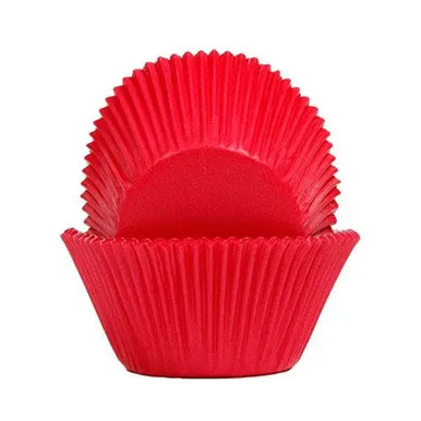 Go Bake Red Baking Cups x72. Premium Greaseproof - The Cake Mixer