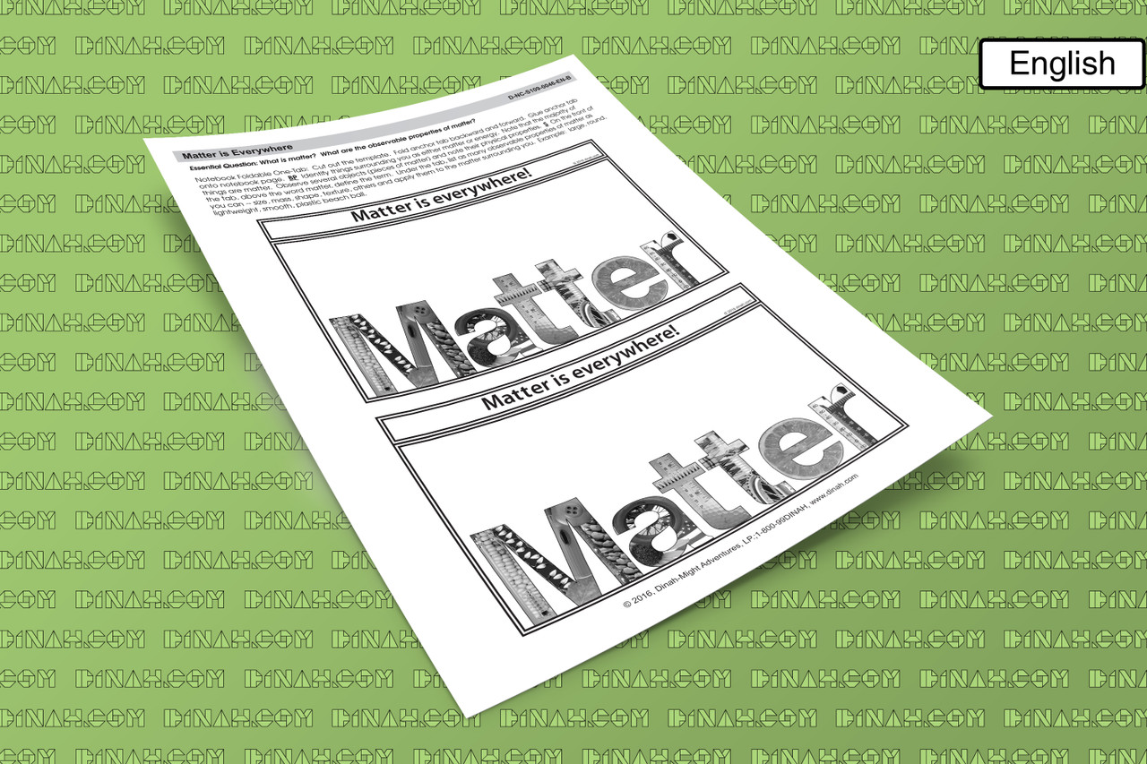 Matter is Everywhere - dzdownloadablefoldables