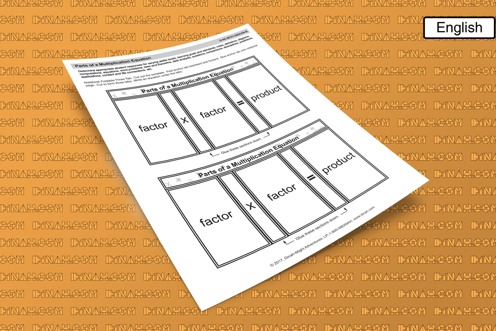 Parts Of A Multiplication Equation Dzdownloadablefoldables Parts Of A Multiplication Equation Dzdownloadablefoldables