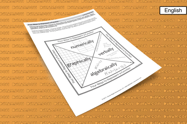 Four Ways to Represent a Function - dzdownloadablefoldables