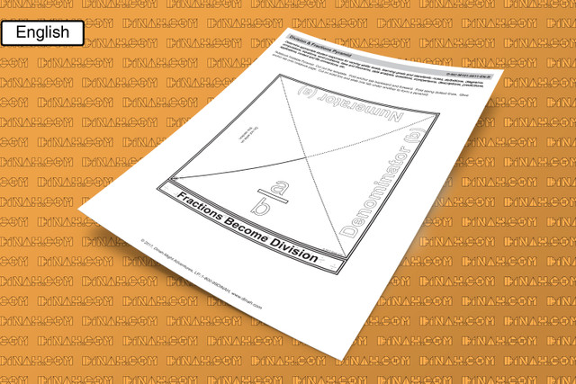 Division & Fractions Pyramid - dzdownloadablefoldables