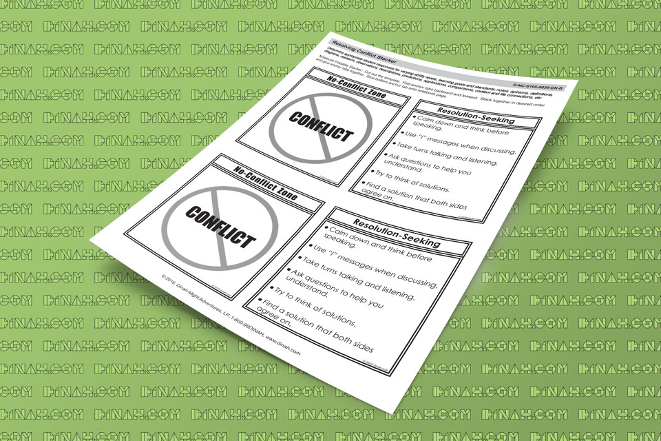 Resolving Conflict Stacker - dzdownloadablefoldables
