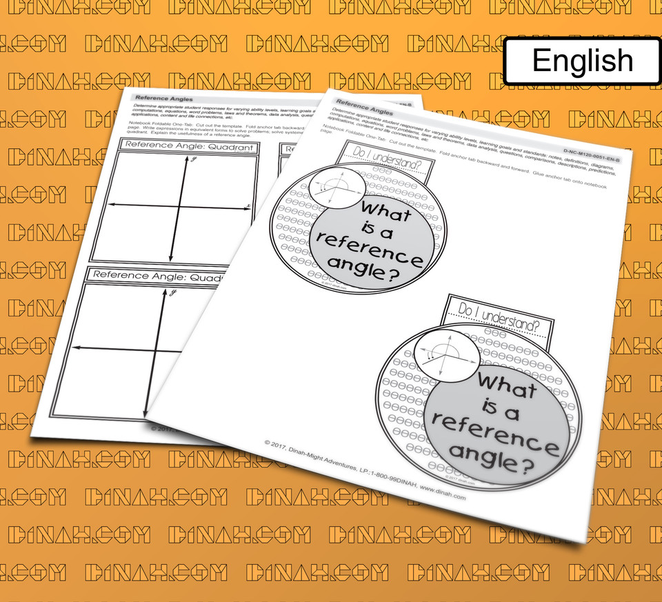 Reference Angles - dzdownloadablefoldables