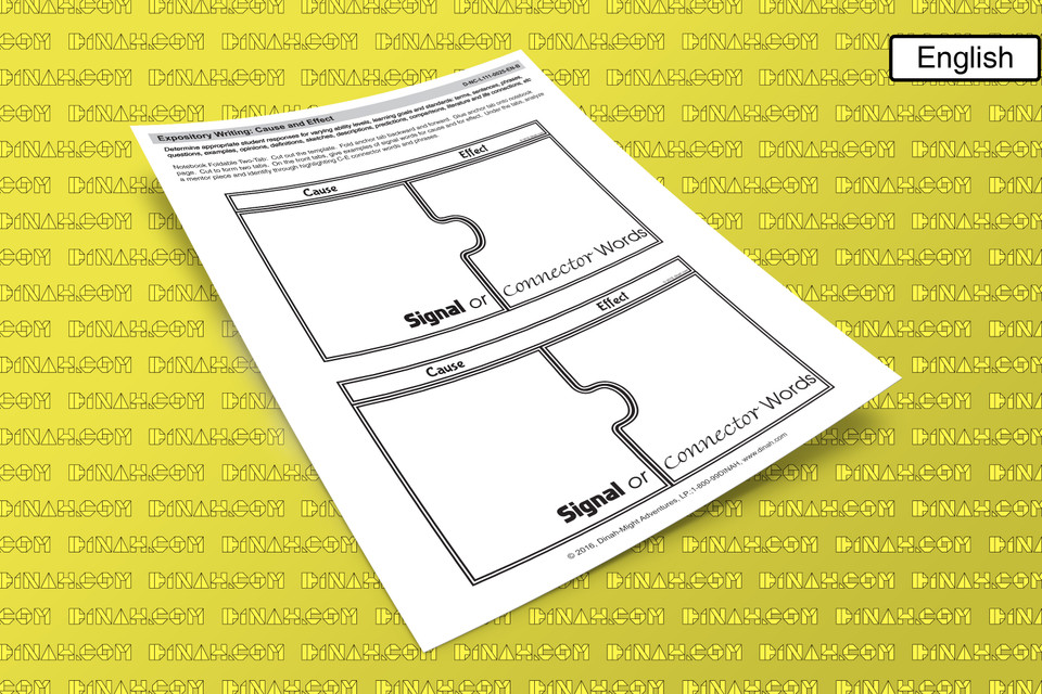 Expository Writing: Cause and Effect - dzdownloadablefoldables