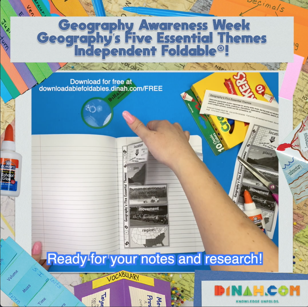 Five Essential Themes of Geography - dzdownloadablefoldables