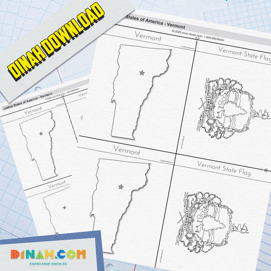 Vermont Flag and State Download! - dzdownloadablefoldables