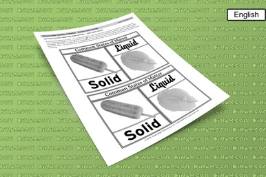 Observable States of Matter: Solids and Liquids - dzdownloadablefoldables