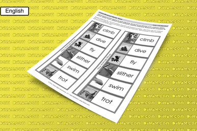 Animal Movement Words: Verbs - dzdownloadablefoldables