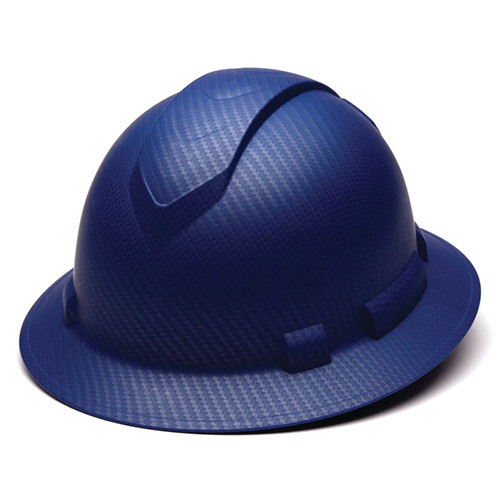 Blue Graphite Pattern Full Brim Hard Hat
