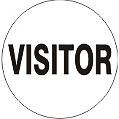 SGHM15 "VISITOR" hard hat sticker, 25/pk