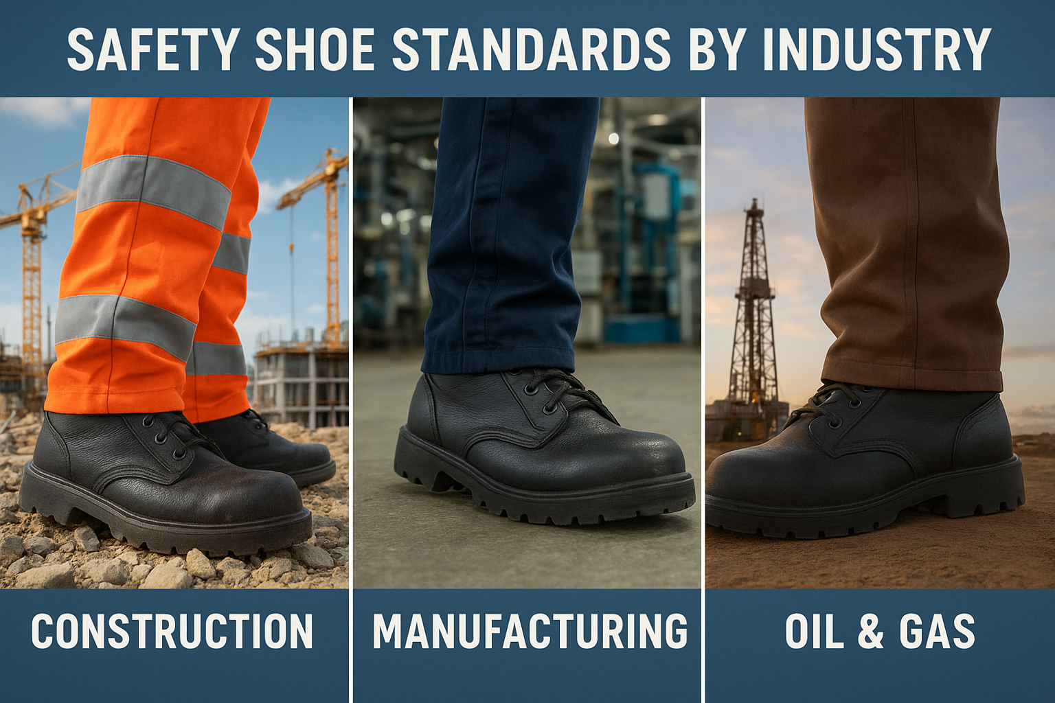 Safety Shoe Standards by Industry: Construction, Manufacturing, Oil ...