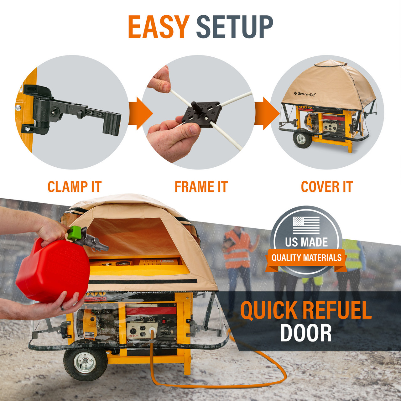 GenTent XL Universal | Large Generator Cover