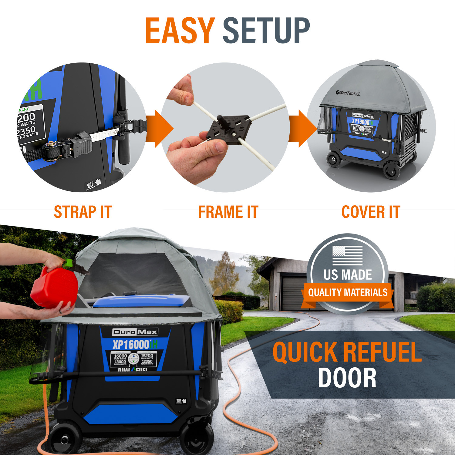 GenTent XL Inverter Kit | Large Generator Rain Cover