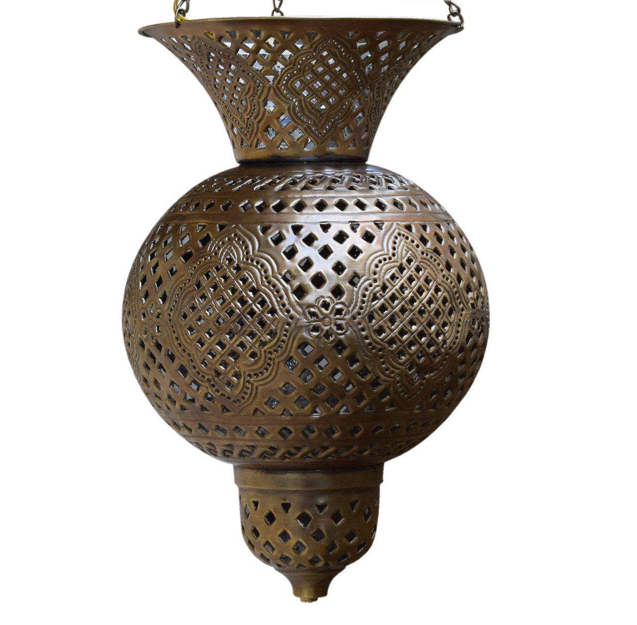 Islamic Brass Pendant Lamp - Traditional Hanging Light