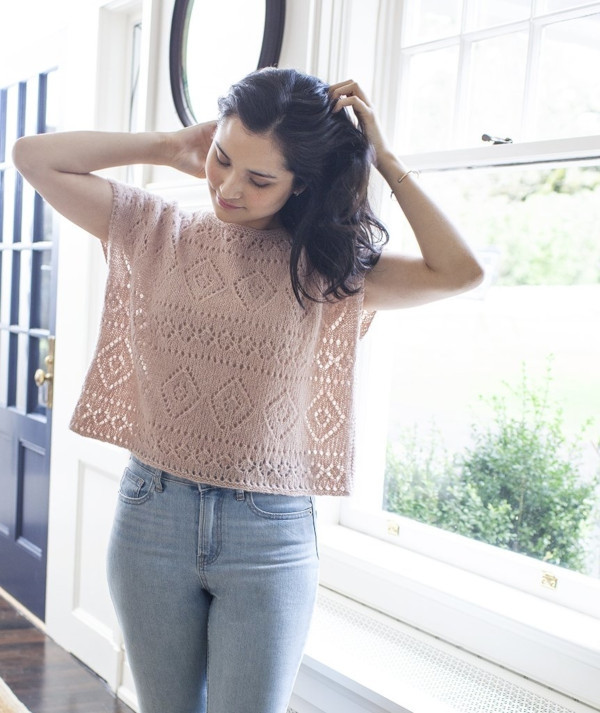 Churchmouse Pattern Boxy Lace Tee - The Websters