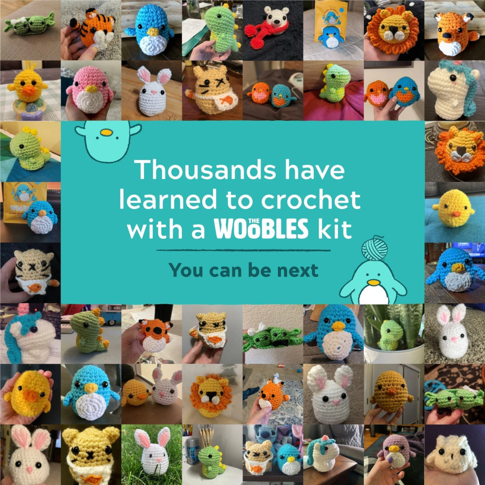 Woobles Beginner Crochet Kit Cornelius Bee - The Websters