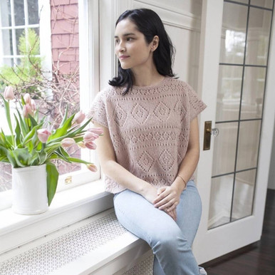 Churchmouse Pattern Boxy Lace Tee - The Websters