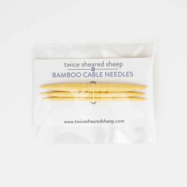 Twice Sheared Sheep Cable Needles Bamboo - The Websters