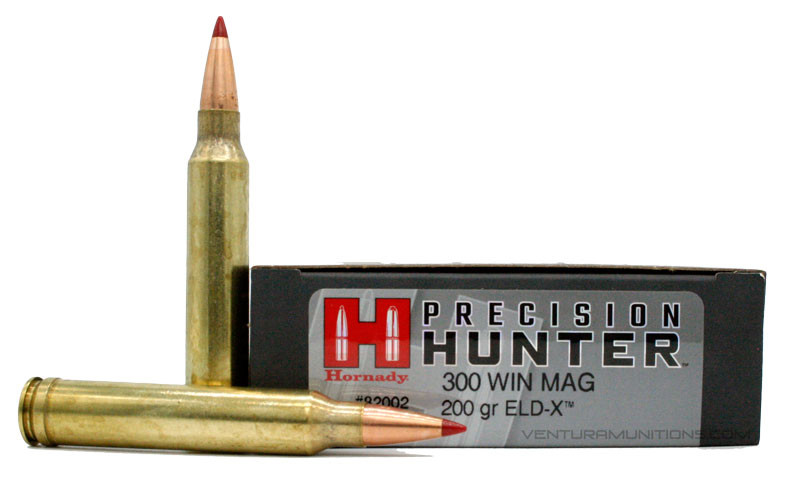 Hornady Precision Hunter 300 Win Mag 200gr ELD-X Ammo - 20 Rounds ...