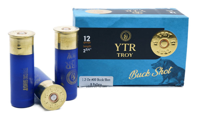 Troy 12ga 2.75" 1.2oz 00 Buck 9 Pellet Ammo - 10 Rounds - Ventura Munitions