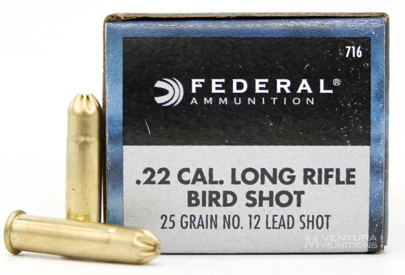 Federal Game-Shok 22LR 25gr #12 Lead Shot Ammo - 50 Rounds - Ventura ...