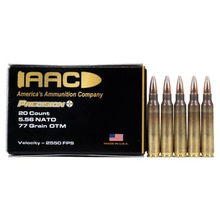 AAC Precision 5.56 NATO 77gr OTM Ammo - 20 Rounds - Ventura Munitions