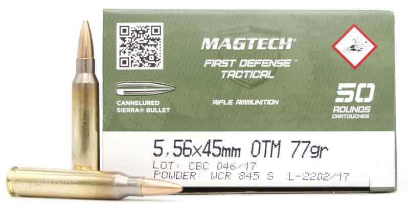 MagTech 5.56 NATO 77gr OTM BTHP Ammo - 50 Rounds - Ventura Munitions