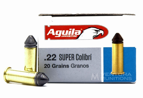 AGUILA .22 LR Super Colibri 20gr. Lead Pointed CB - 50 Rounds