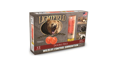 Lightfield Wildlife Control 12ga 2.75" Rubber Double Ball Ammo - 5 ...