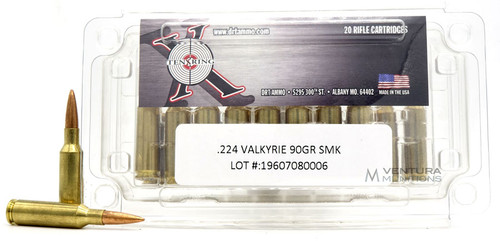 Ten Ring 224 Valkyrie 90gr SMK Ammo - 20 Rounds - Ventura Munitions