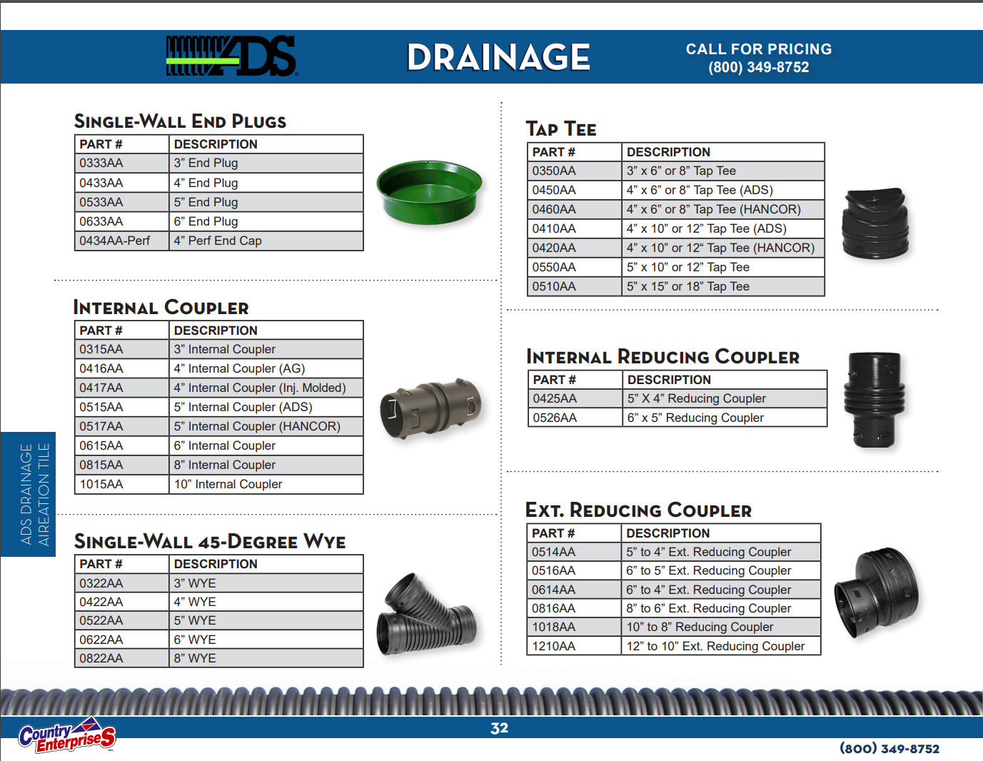 ADS Tile Rolls | Country Enterprises Inc.
