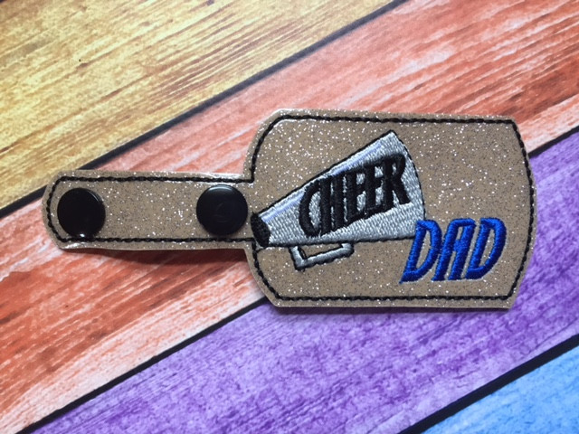 In the Hoop Cheer MOM, MUM,DAD Key Fob Embroidery Machine Design set ...