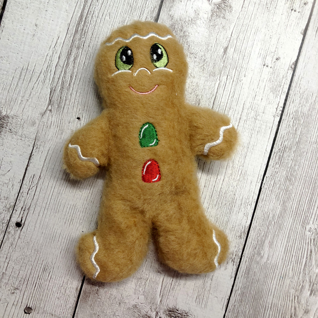 Gingerbread Boy Beanbag Stuffie Toy embroidery Design