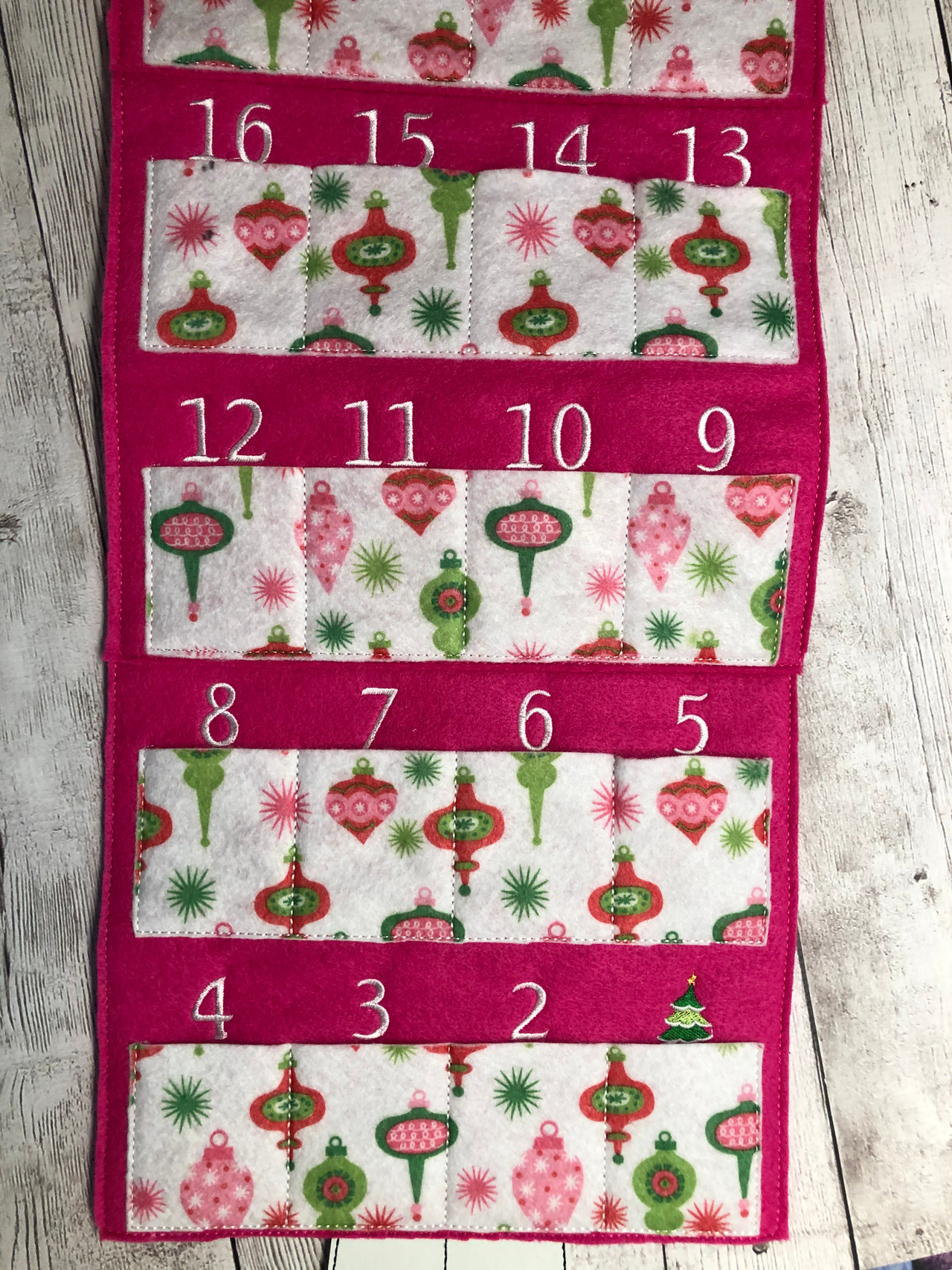 In The Hoop Unicorn Advent Calendar Embroidery Machine Design ...