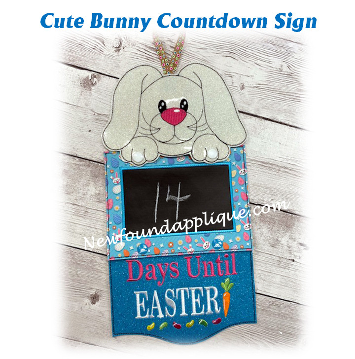 In The Hoop Countdown To Vacation Sign Embroidery Machine Design ...