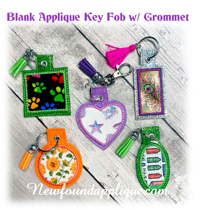 In The Hoop Designs - Key Fobs - Page 1 - Newfound Applique