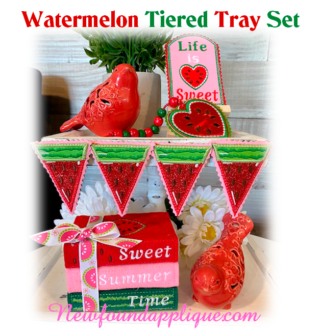 SWEET Watermelon Embroidery Machine Design