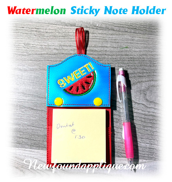 FREEBIE!! "SWEET" Watermelon Embroidery Machine Design - Newfound Applique