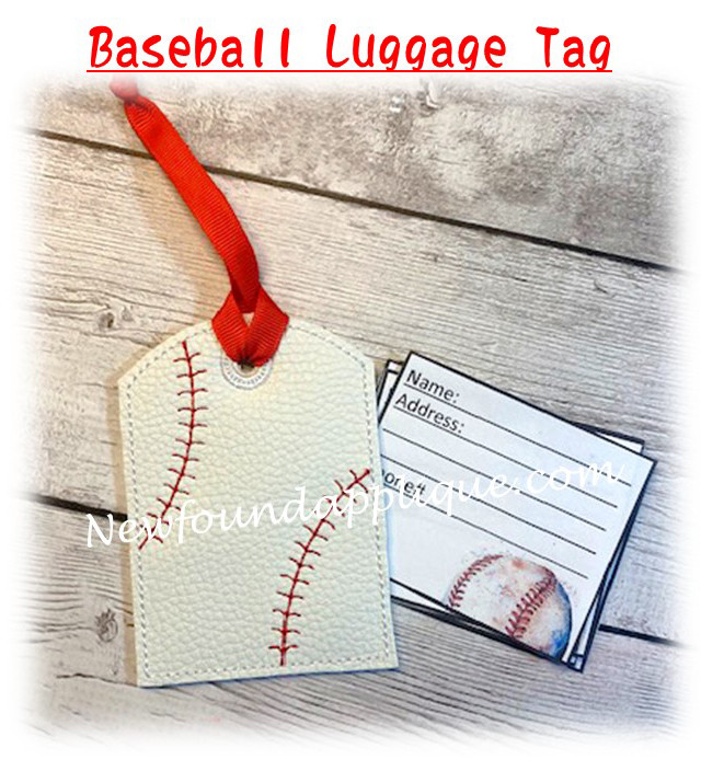 Blank Bag Tag Design |Customizable Embroidery Machine Design